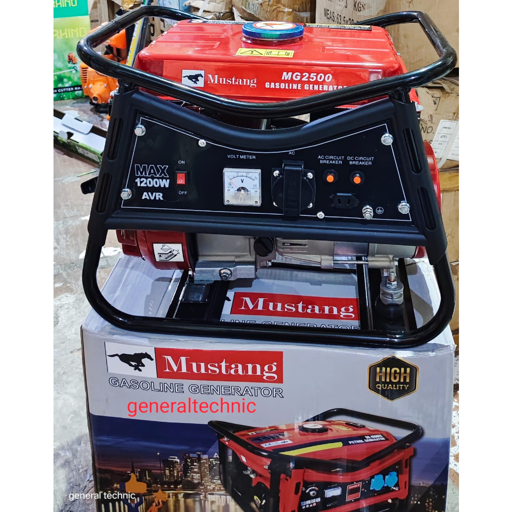 Jual Genset 1200Watt Max AVR Mustang MG2500 4Tak Genset Bensin 4Tak ... Jual Genset 1200Watt Max AVR Mustang MG2500 4Tak Genset Bensin 4Tak ...