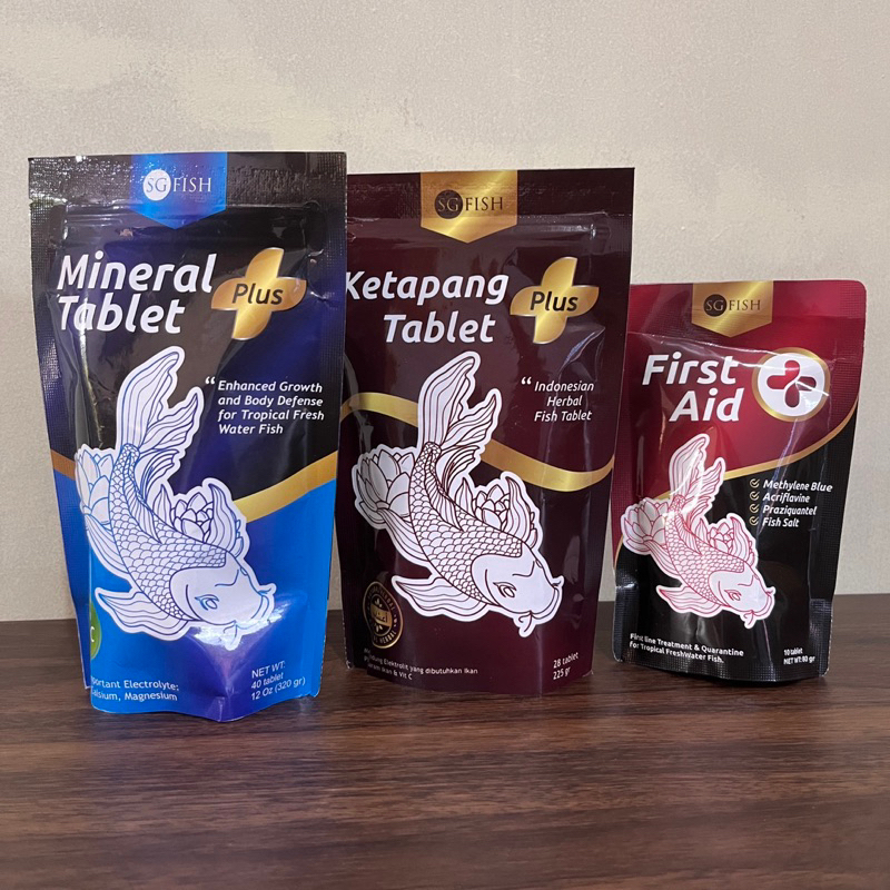 Jual Mineral Tablet Plus Ketapang Tablet First Aid Solusi Agar Ikan ...