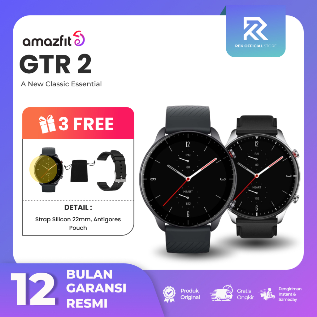 Jual Amazfit GTR 2 Smartwatch SP02 Monitoring GPS Original Garansi ...