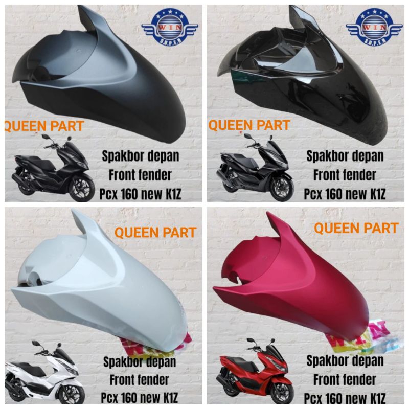 Jual spakbor depan PCX new 160 k1Z 2021 - 2023 hitam putih merah doff ...