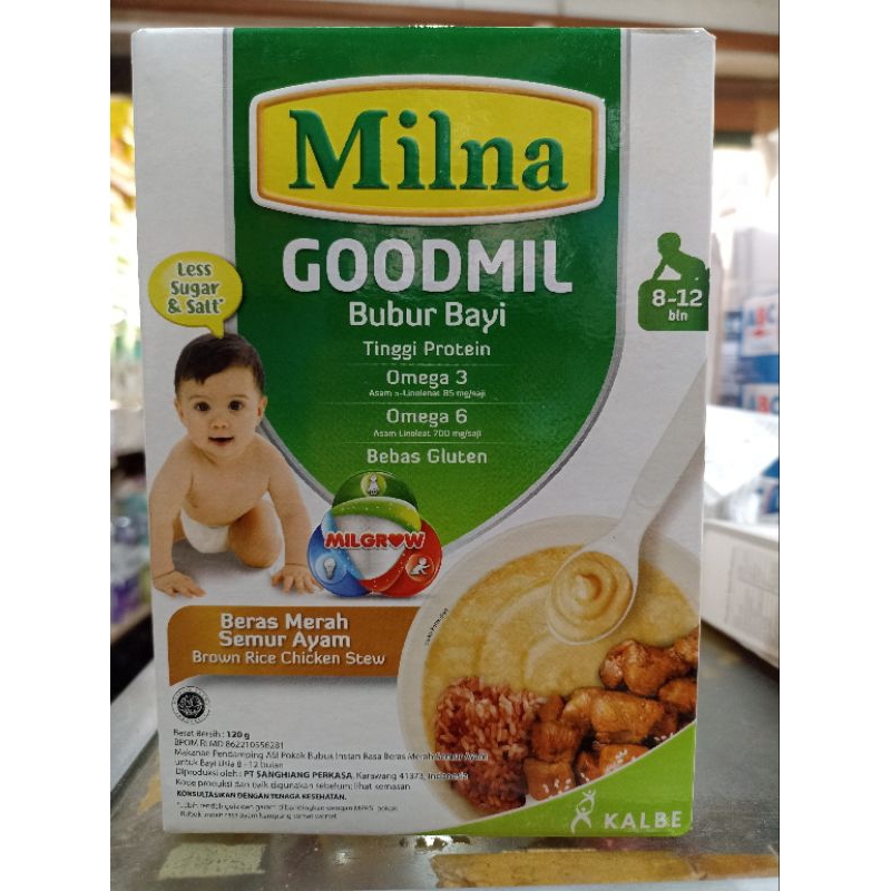 Jual Milna Goodmil Bubur Bayi 120 gram (6+ & 8+) | Shopee Indonesia