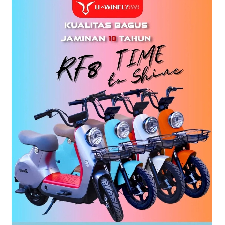 Jual Sepeda Listrik Uwinfly RF8 Redfish 8 Sepeda Listrik Dewasa ...
