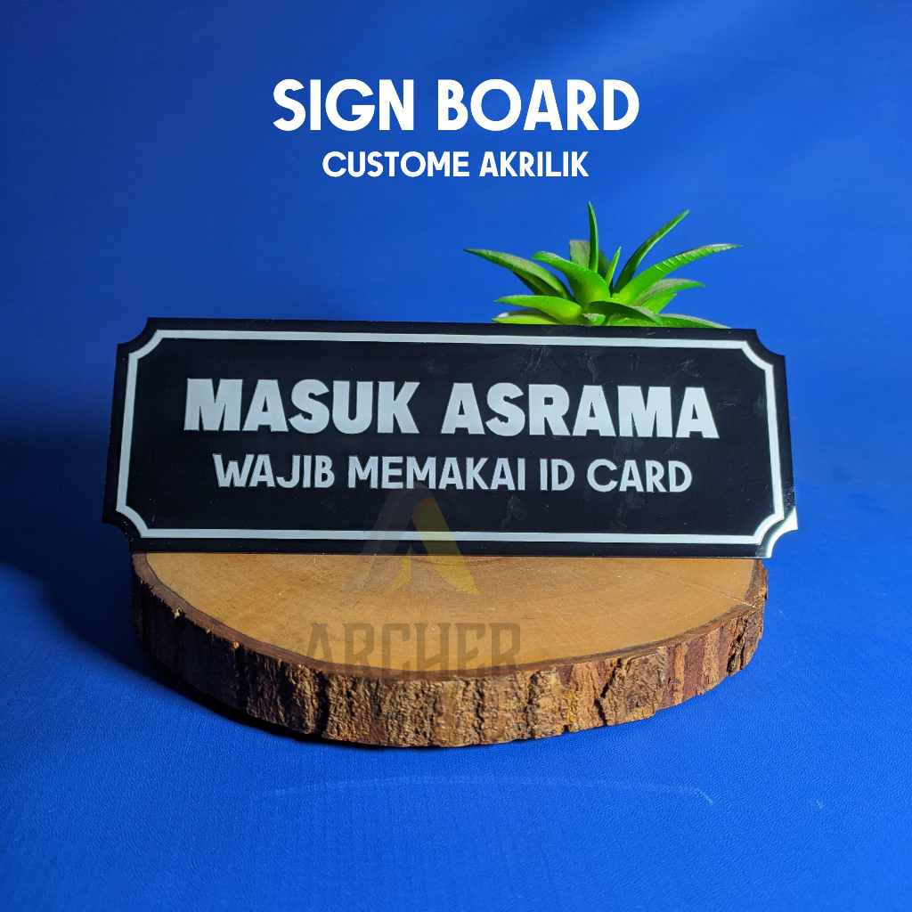 Jual PAPAN PENUNJUK AKRILIK SIGN BOARD ACRILYC ( PERINGATAN) | Shopee ...