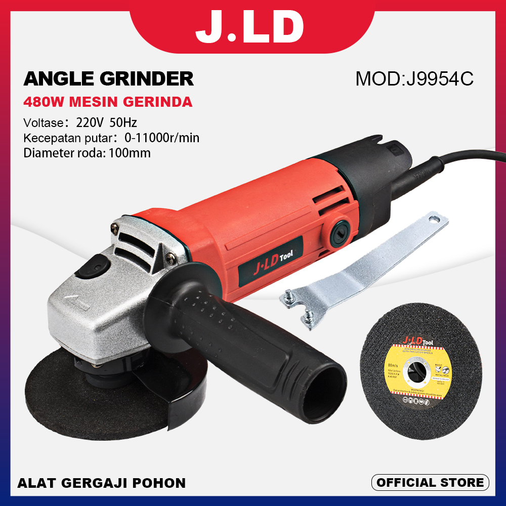 Jual JLD Mesin Gerinda 4inch 480WElectric Angle Grinder Multifunction ...