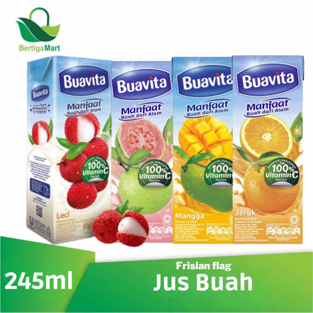 Jual Buavita Jus Jambu & Leci Juice 245 ml | Shopee Indonesia