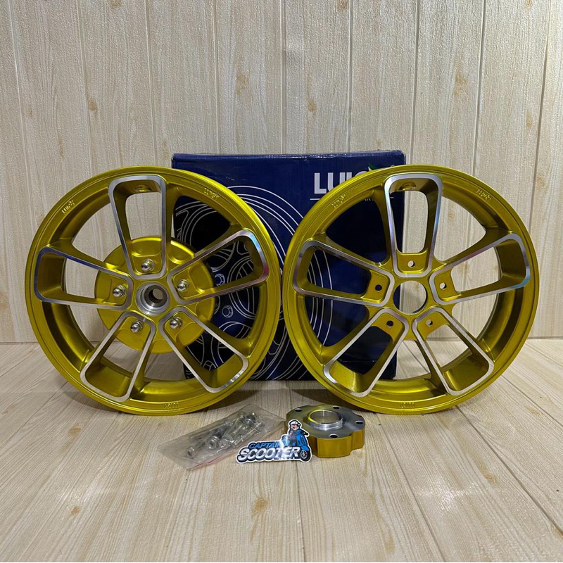 Jual Rims Velg Luigy CS06 CS-06 Gold Pordoi Vespa Sprint Primavera GTS ...