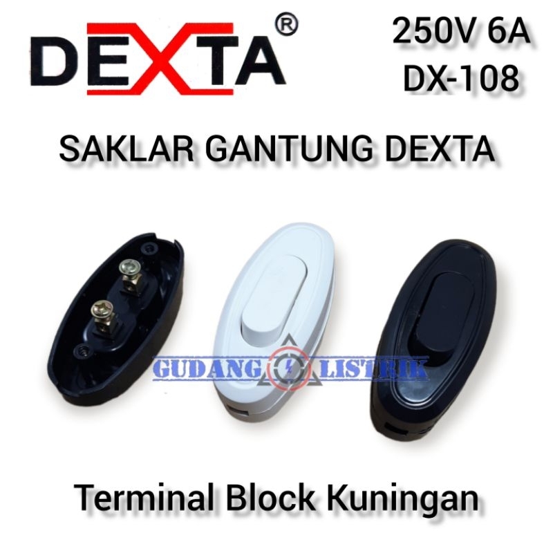 Jual DEXTA DX-108 Switch Saklar Gantung Kipas Lampu 6A 250V | Shopee Indonesia