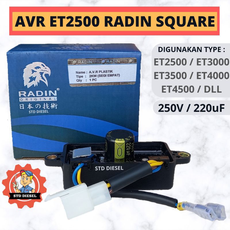 Jual AVR GENERATOR GENSET ET 2500 ET 2800 ET3500 ET3000 ET3500 ET4000 ET4500 SQUARE KOTAK ...
