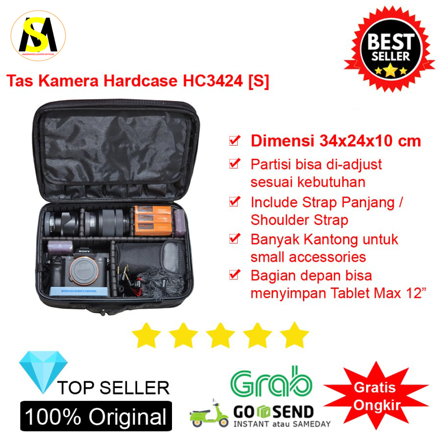 Jual Tas Hardcase Kamera Universal with Partition - HC3424 - Koper ...