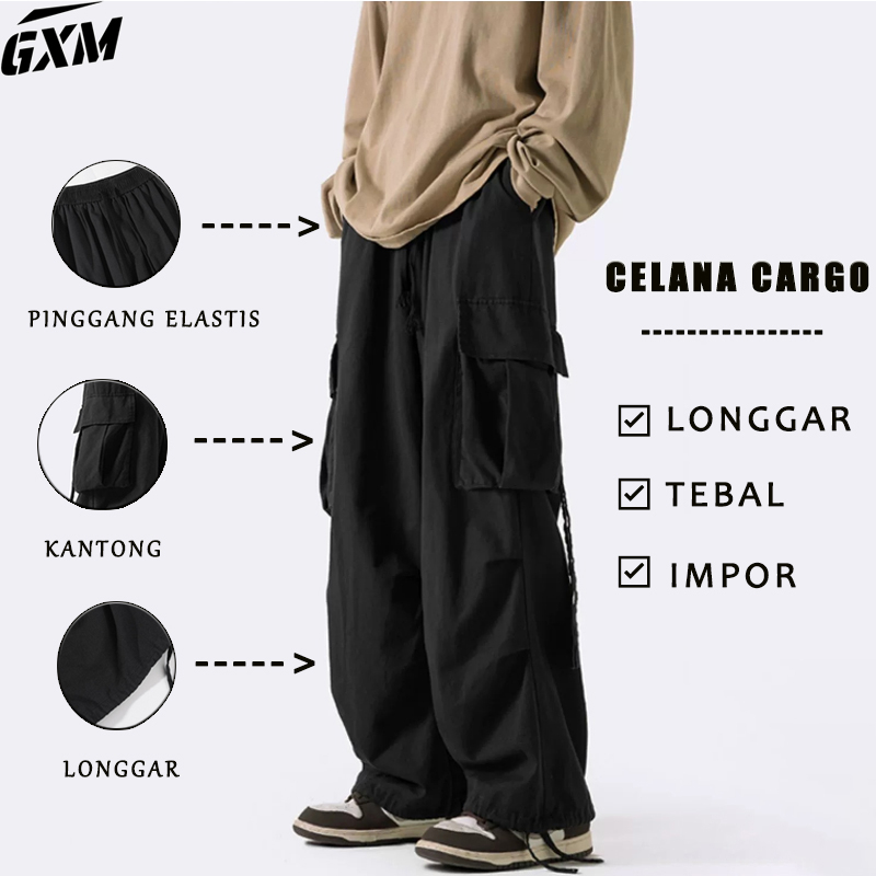 Jual celana jogger cargo pria Celana panjang cowok keren celana vintage pria Celana harem pria ...
