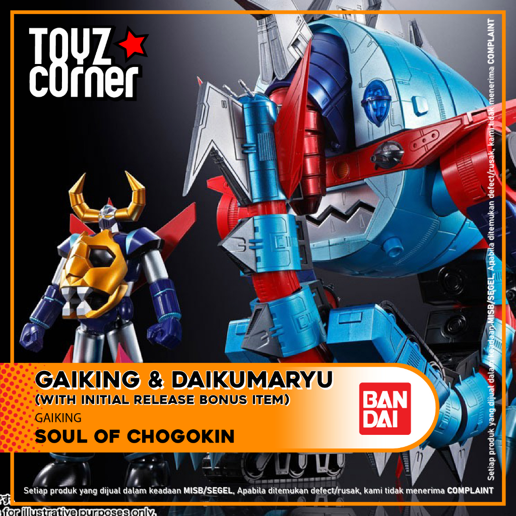 Jual Toyz Corner - Bandai Soul Of Chogokin GX-100 Gaiking and ...