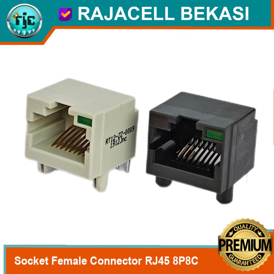 Jual Konektor Soket Female Port RJ45 8P8C Ethernet Connector UTP Socket ...