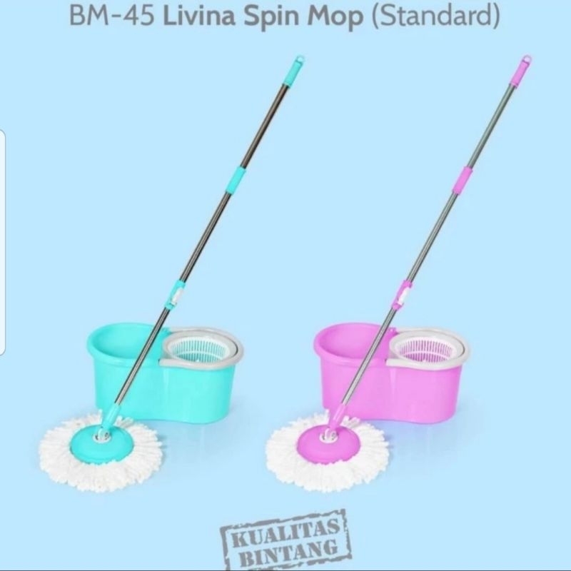 Jual LION STAR : BM-45 ALAT PEL SPIN MOP LIVINA BM 45 6 LITER | Shopee ...