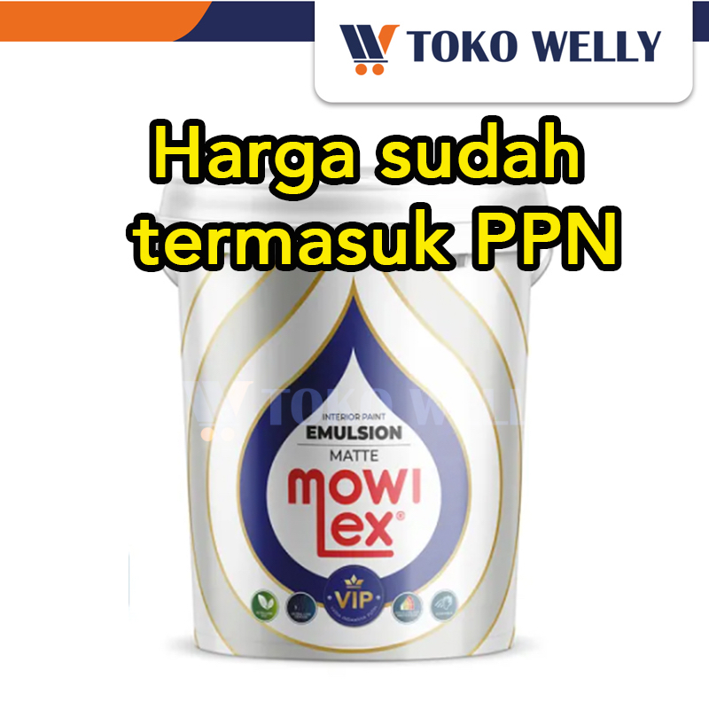 Jual Cat Tembok Mowilex VIP 2290 BW Acrylic Emulsion / Pail (20L) | Shopee Indonesia