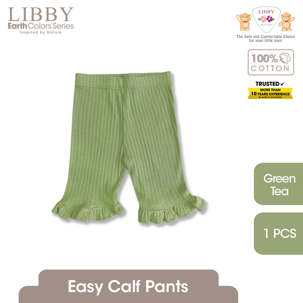 Jual LIBBY Celana Legging Anak Perempuan Celana Pendek 7/8 Ruffle 9 Bulan - 14 Tahun (1PCS /Pack ...