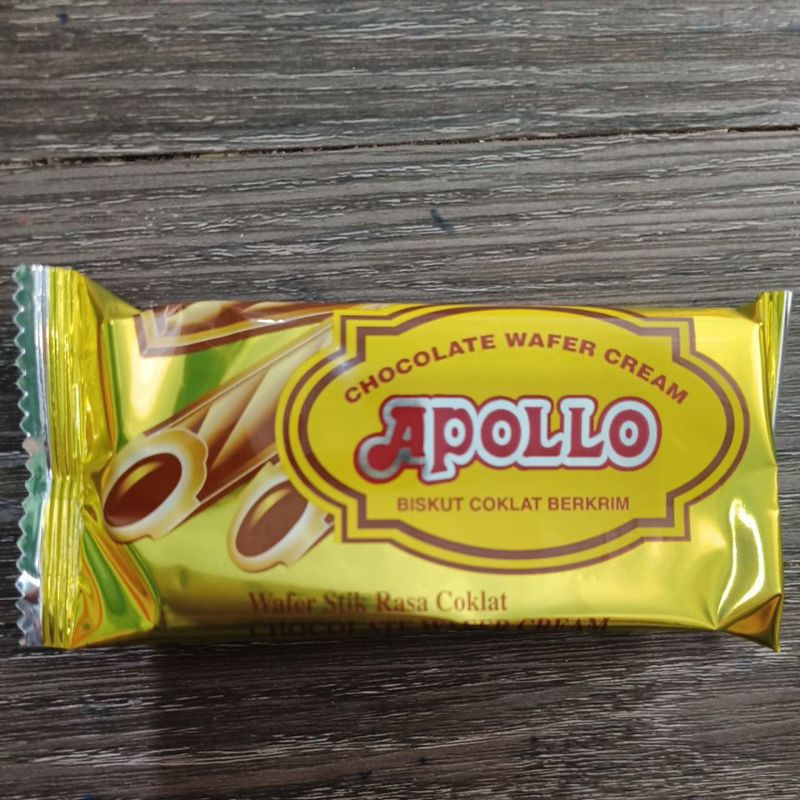 Jual Apollo Wafer Stik Coklat Sachet 11gram Malaysia | Shopee Indonesia