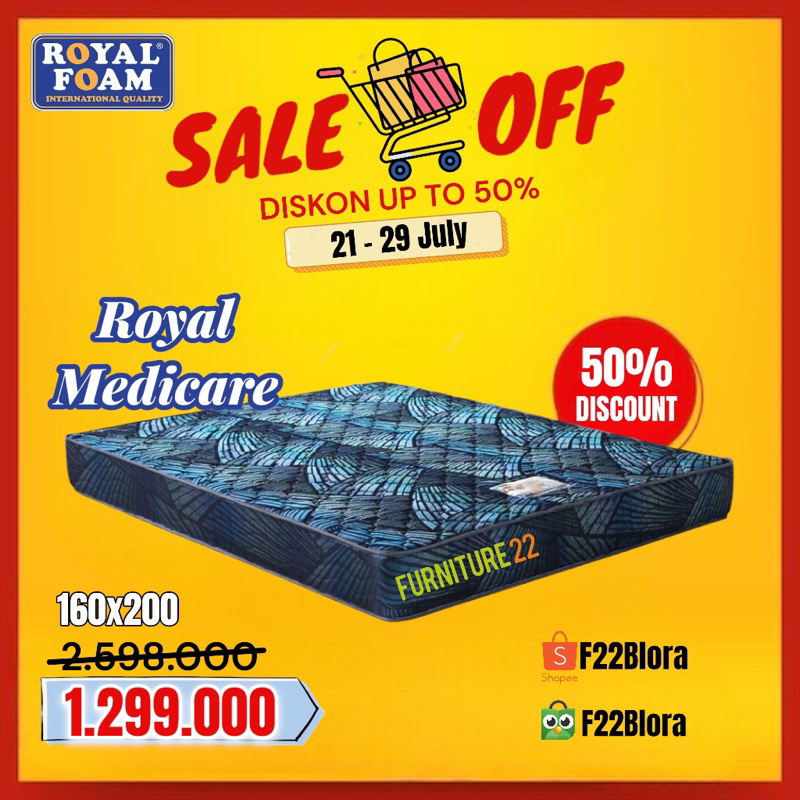 Jual Kasur Busa Rebounded Royal Medicare - Hanya Invoice | Shopee Indonesia