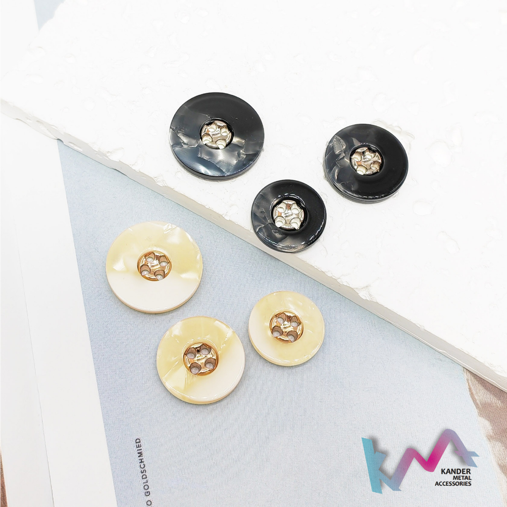 Jual KANDER Resin Button Kancing Hias 4 Lubang Coat Aksesoris Fashion ...