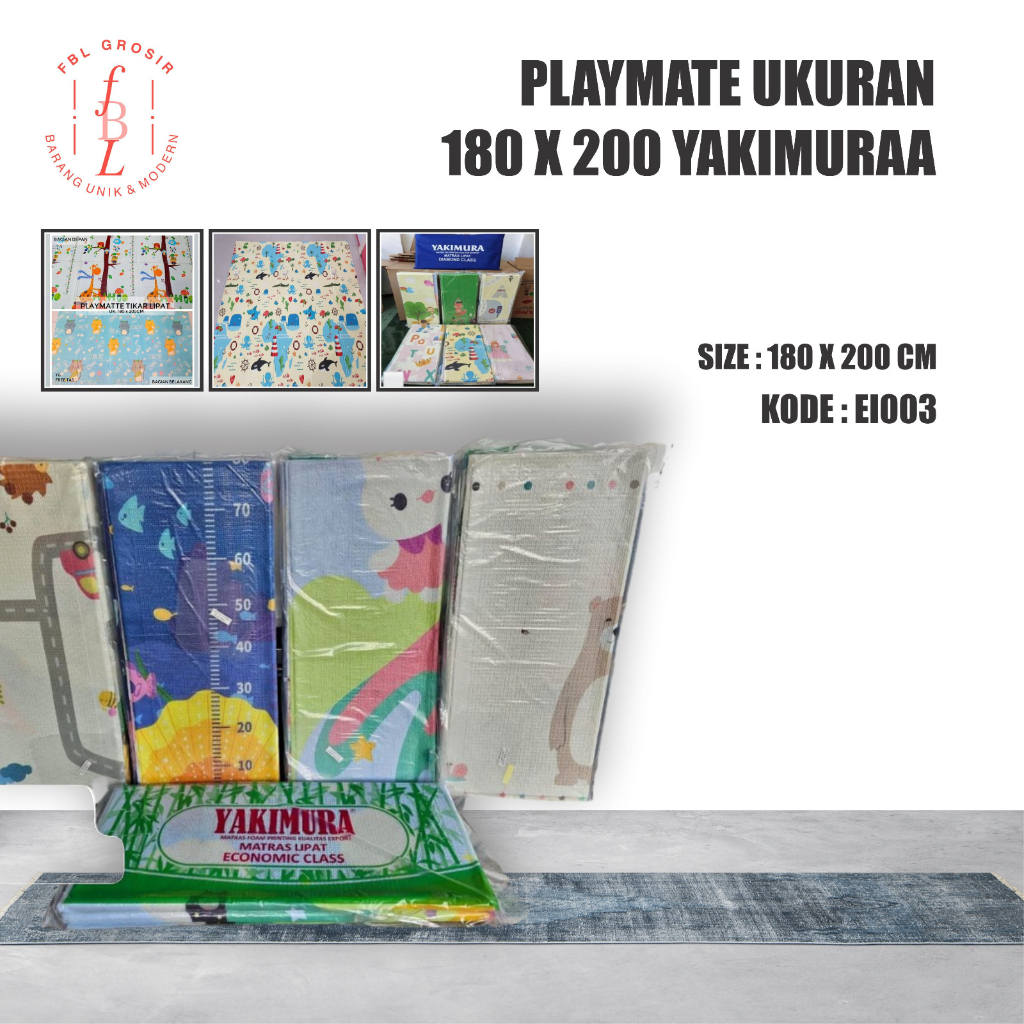 Jual KARPET LIPAT PLAYMATE BAYI KARPET BAYI 180X200 MATRAS BAYI PLAYMAT ...