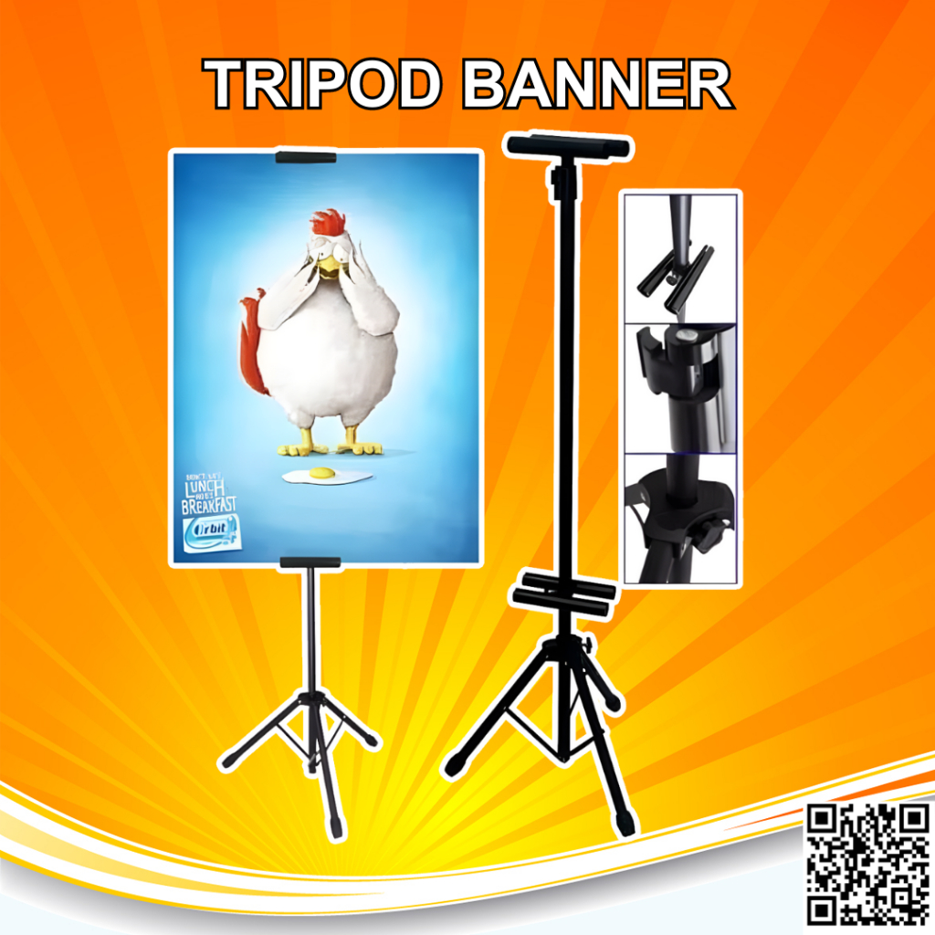 Jual Tripod Banner Display Poster Promosi Iklan Standing Frame | Shopee ...