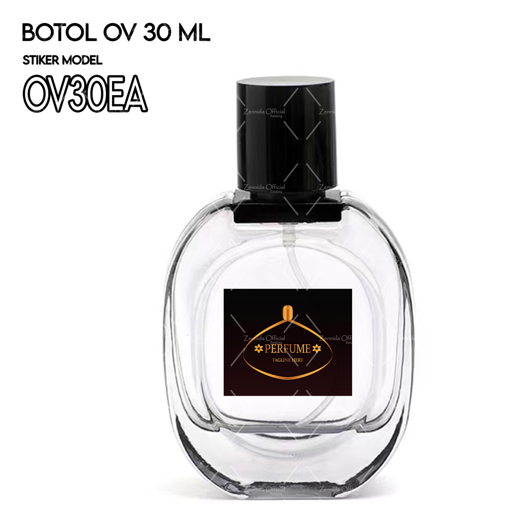 Jual Stiker Botol Parfum OV 30 ml Oval Parfume Sticker Label Custom ...