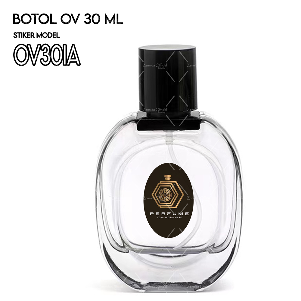 Jual Stiker Botol Parfum OV 30 ml Oval Parfume Sticker Label Custom ...