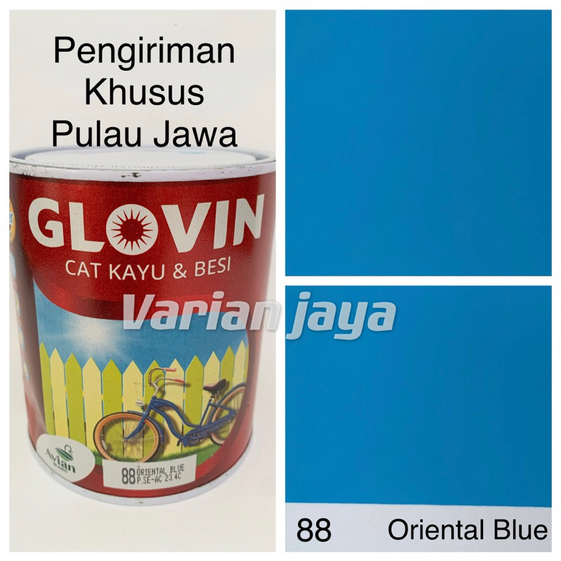 Jual Cat Besi dan Kayu Glovin Oriental Blue Biru | Shopee Indonesia