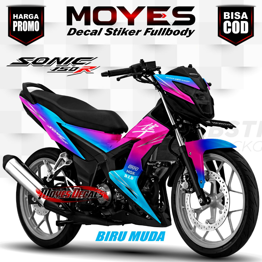 Jual Decal Sonic 150r Full Body Stiker Sonic 150r Full Body Dekal