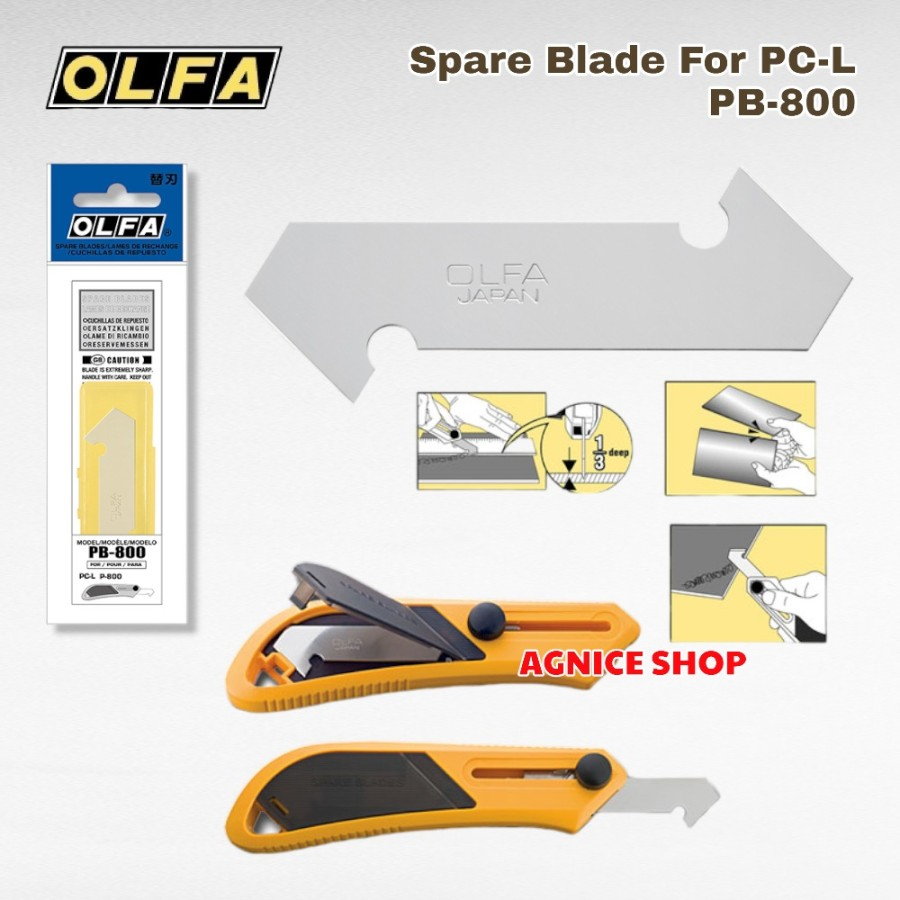 Jual Olfa Refill PC-L Heavy Duty Plastic Laminate Acrylic cutter (PB ...