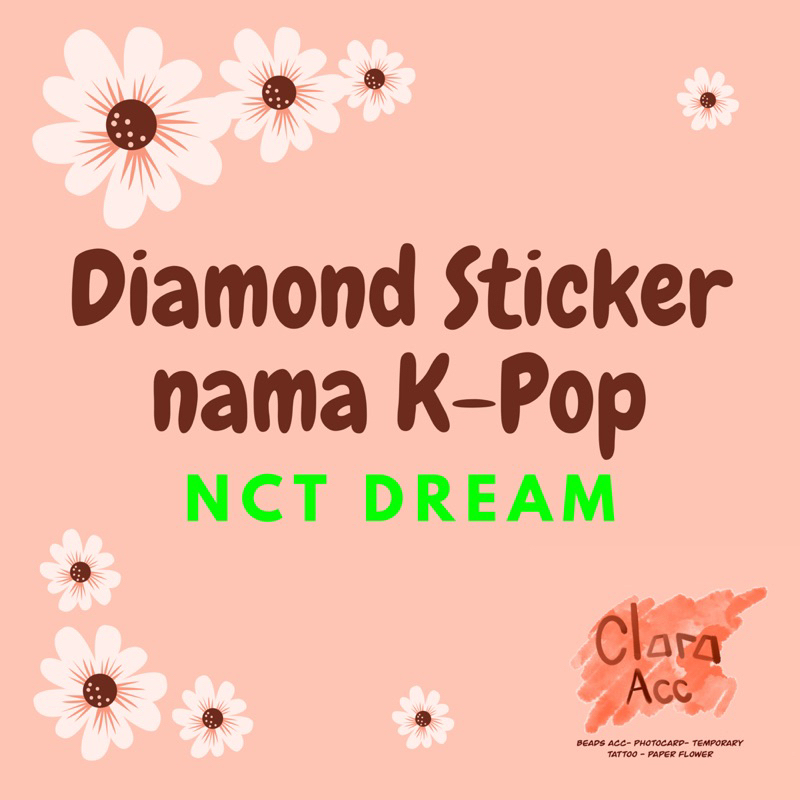 Jual NCT DREAM Sticker Nama Diamond | Shopee Indonesia