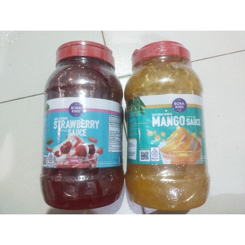 Jual Boba King Mango & Strawberry Sauce / Saus Mangga & Stroberi ...
