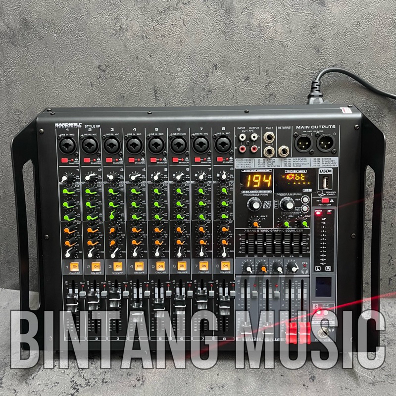 Jual Power mixer hardwell style 8p original HARDWELl STYLE 8P | Shopee ...