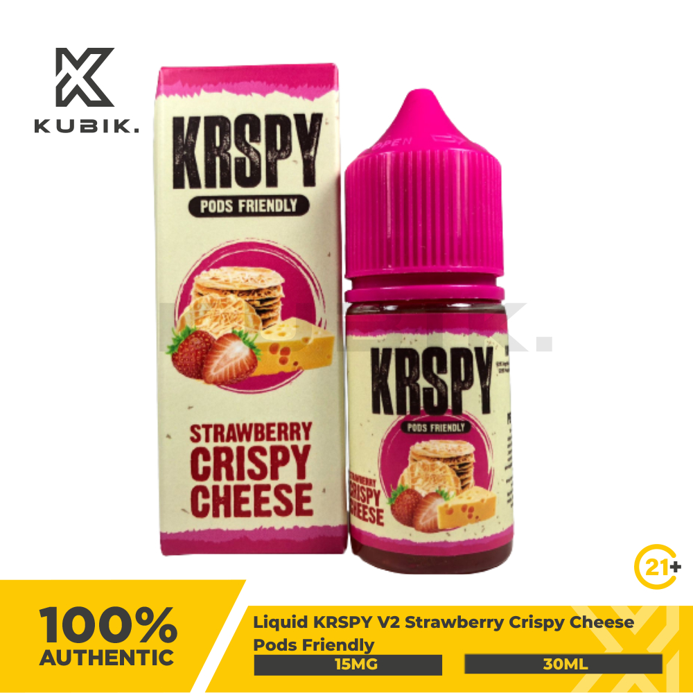 Jual Liquid KRSPY V2 Strawberry Crispy Cheese Pods Friendly 30ML ...