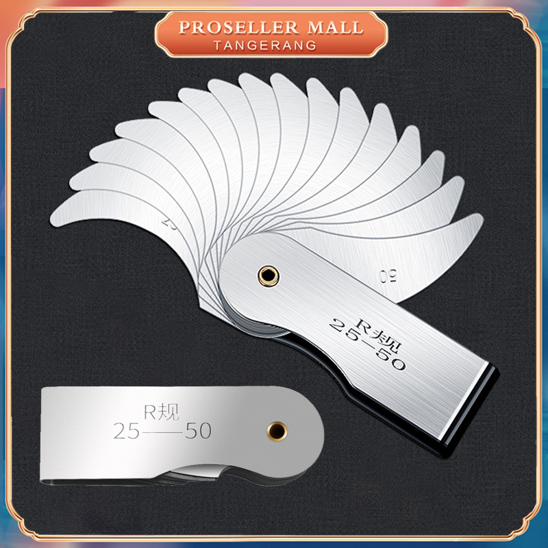 Jual R Gauge Radius Gauge Alat Ukur Stainless Steel Alat Ukur Radius Pengukur Radius / Alat Ukur ...