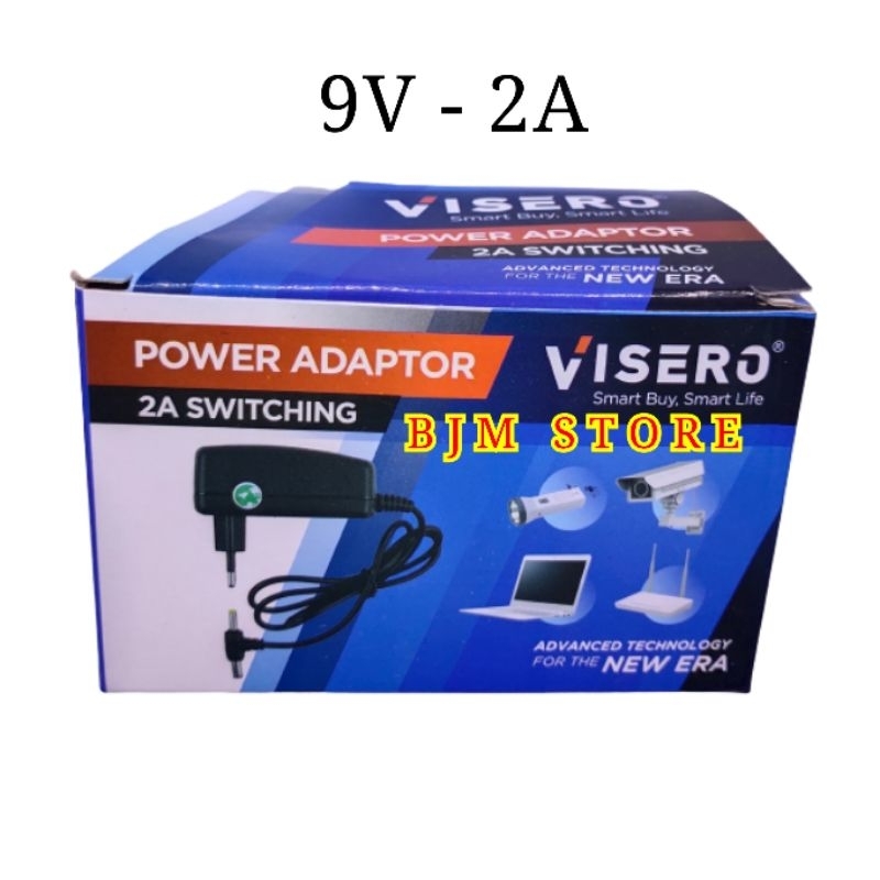 Jual Adaptor 9V- 2A / power adapter 9 Volt 2 Ampere double Jack DC ...