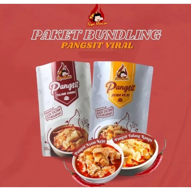 Jual Nyai Mercon Paket Bundling Pangsit Viral Pangsit Tulang Rangu dan ...