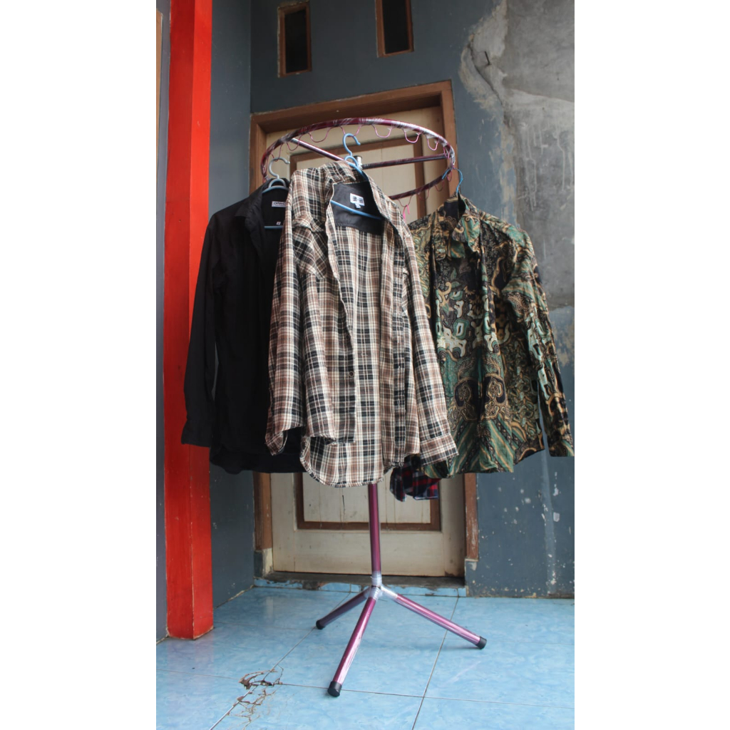 Jual JEMURAN BAJU BULAT / JEMURAN BULAT BESI ANTI KARAT PRAKTIS ...