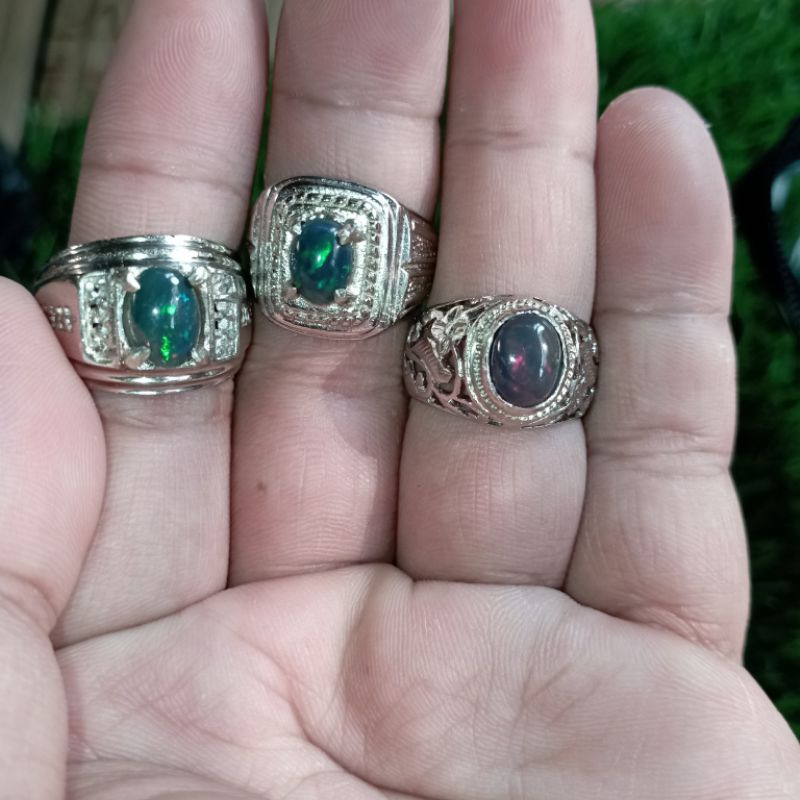 Jual Cincin batu permata kalimaya Afrika 100% garansi natural | Shopee ...