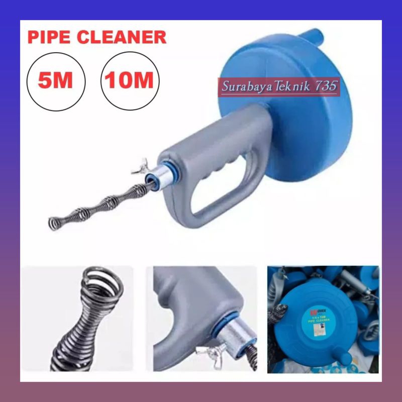 Jual Pipe Cleaner alat pembersih saluran pipa mampet 10 meter WOIRX TOOLS | Shopee Indonesia