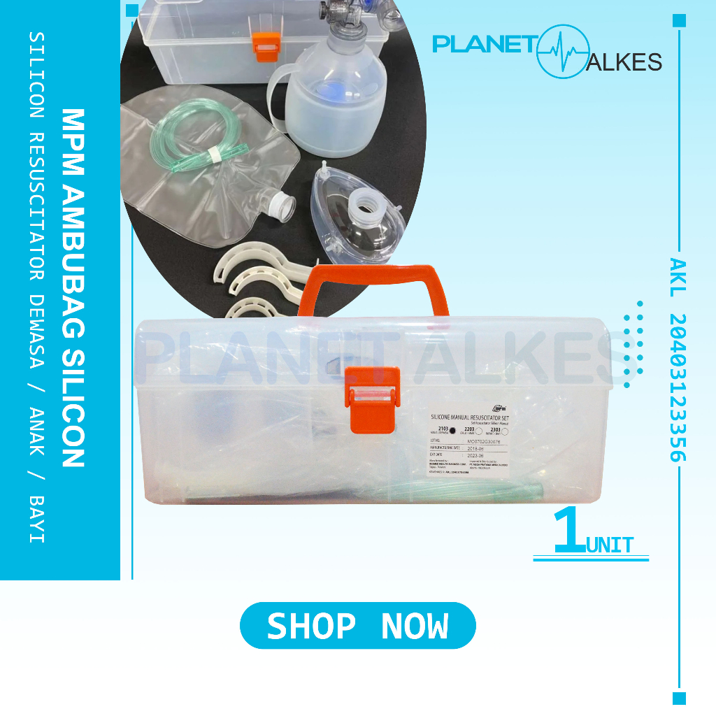 Jual Ambu Bag Silicone Resuscitator / AmbuBag silikon MPM Bayi,Anak ...