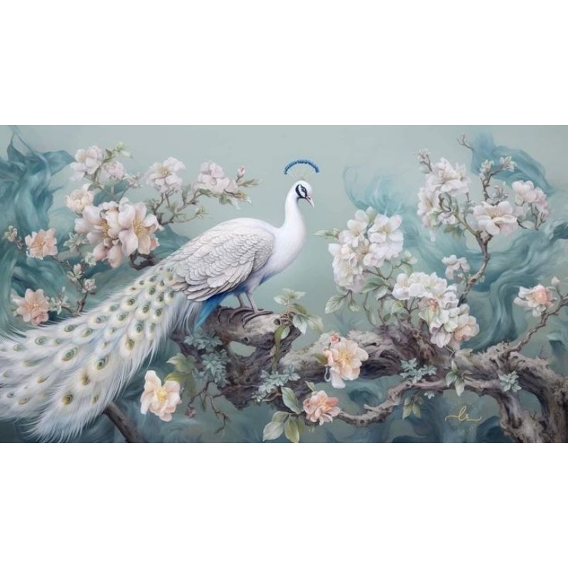 Jual Backdrop/Background/Wallbanner/MMT Dekorasi Pelaminan Merak ...