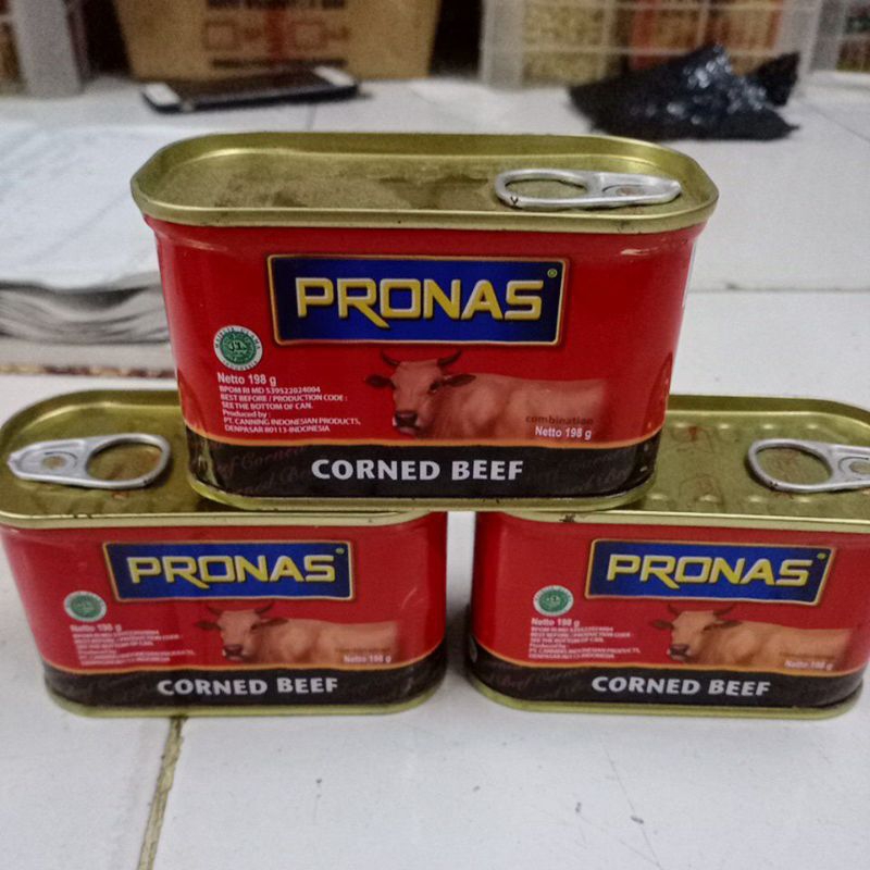 Jual pronas corned beef/kornet sapi/pronas sapi | Shopee Indonesia