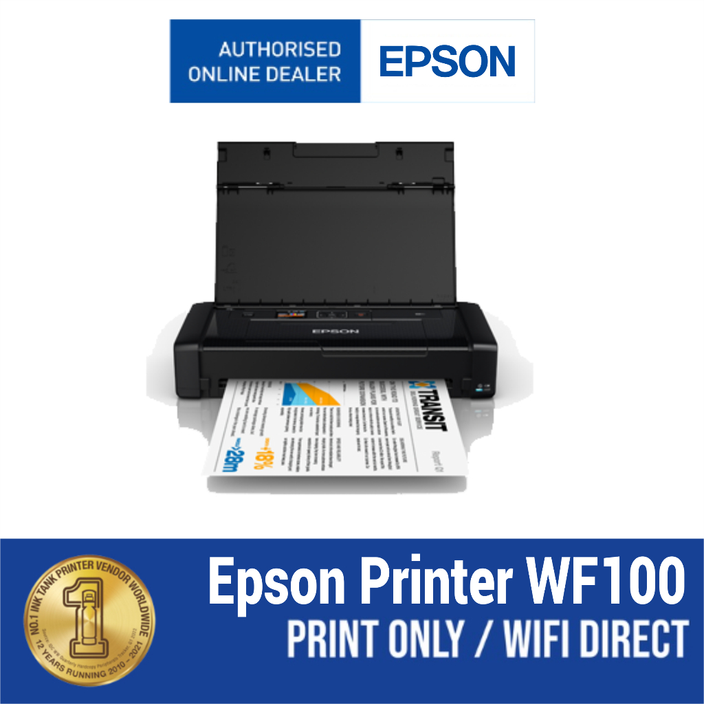 Jual Printer EPSON WF100 Portable WF-100 Mini Printer | Shopee Indonesia