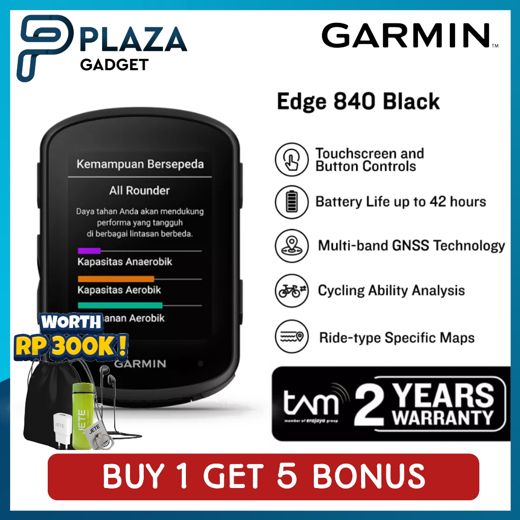 Jual GPS Maps Garmin Edge 840 Black Garansi Resmi TAM 2 Tahun | Shopee ...