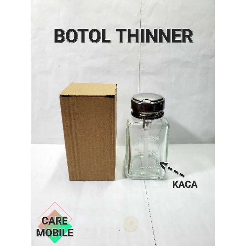 Jual BOTOL THINNER KACA (GLASS) 180mL | Shopee Indonesia