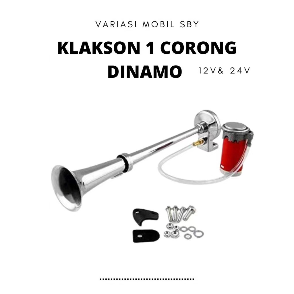 Jual Klakson Terompet 1 Corong Dinamo 12v / 24v 40 cm | Shopee Indonesia