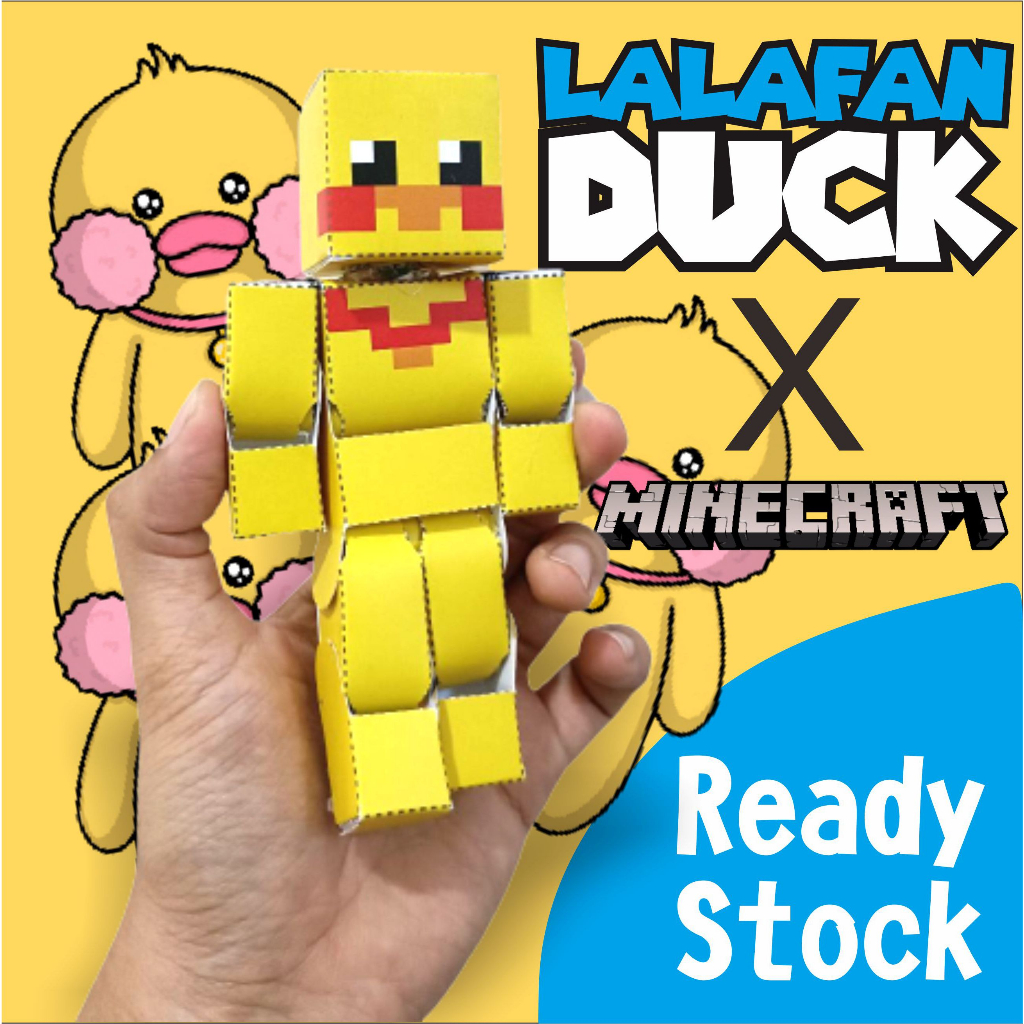 Jual PAPER DUCK PAPERCRAFT PAPERDUCK MINECRAFT ACTION FIGURE VIRAL ...