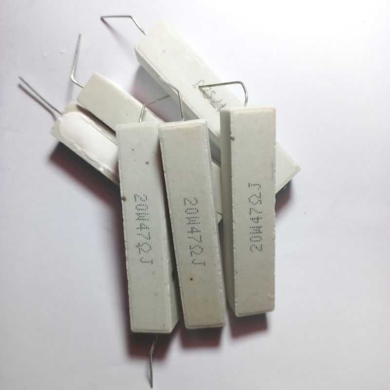 Jual R kapur 47ohm 47 ohm 47R 20w 20watt 20 watt Resistor balok kotak | Shopee Indonesia
