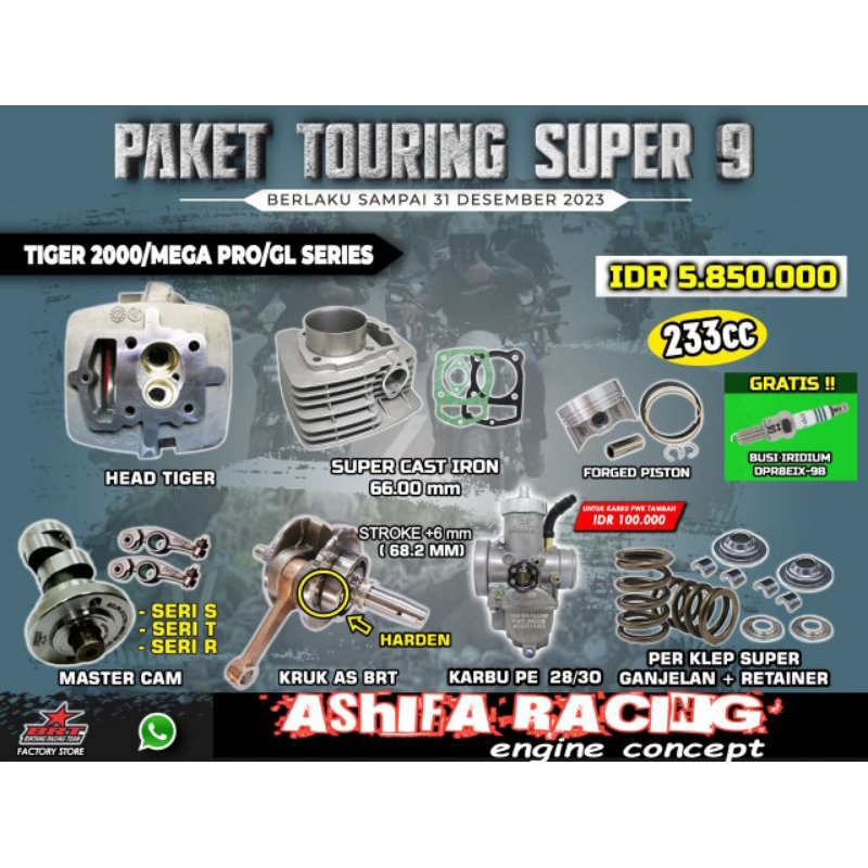 Jual PAKET TOURING 9 ( TIGER - MEGA PRO - GL SERIES ) | Shopee Indonesia