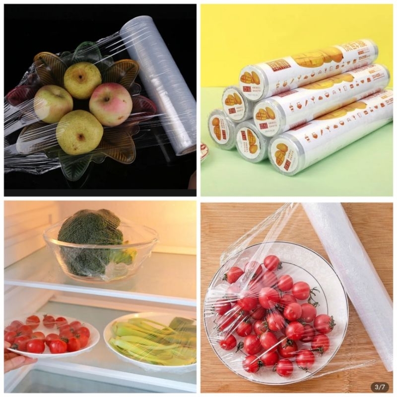 Jual 10 METER X 30 CM PLASTIK WARP PEMBUNGKUS MAKANAN BUAH SAYUR WRAP ...